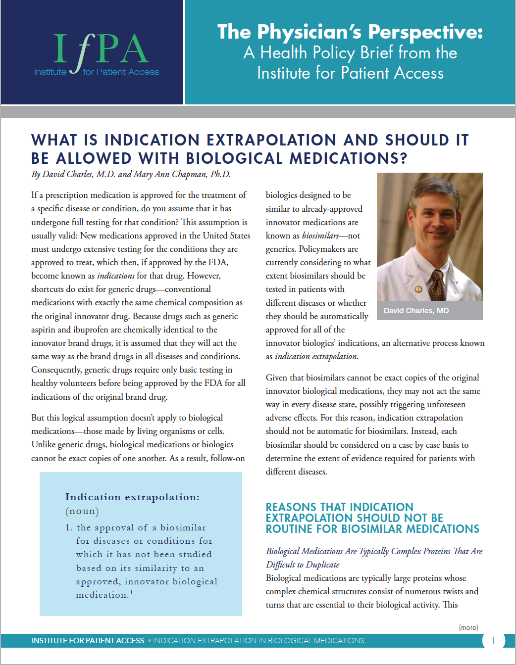 What is Indication Extrapolation and Should it be Allowed with ...