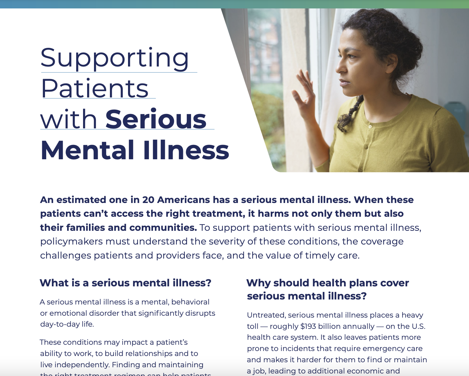 Supporting Patients with Serious Mental Illness - Alliance for Patient Access
